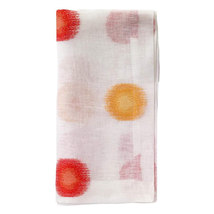 Confetti Red Marigold Napkin – leranthouston